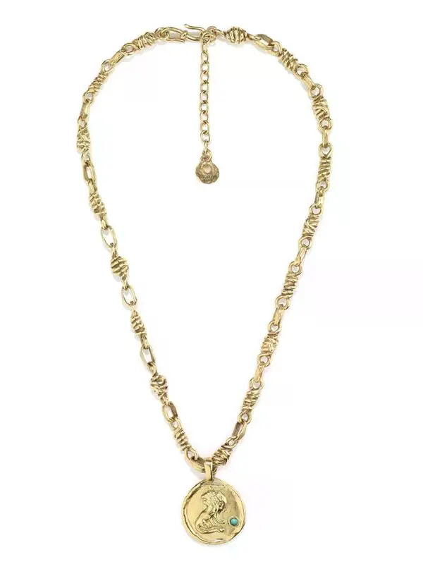 GOOSSENS Talisman Leo Medal Necklace - Gold