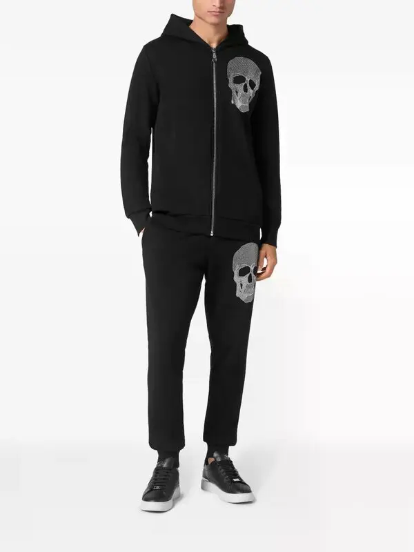 Philipp Plein Embroidered Zipped Hoodie