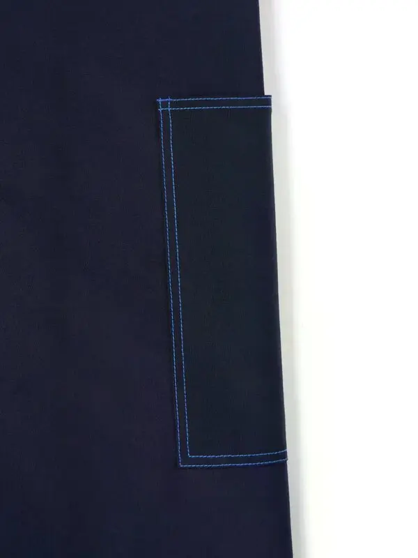 Sunnei Wide Leg Trousers With Contrast Stitching