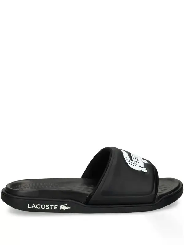 Lacoste Logo Print Sliders
