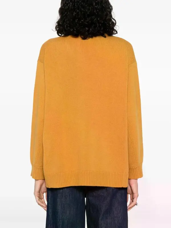 Max Mara Crew Neck Sweater - Yellow