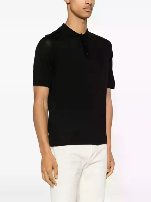 Paul & Shark Buttoned Virgin-wool Polo Shirt
