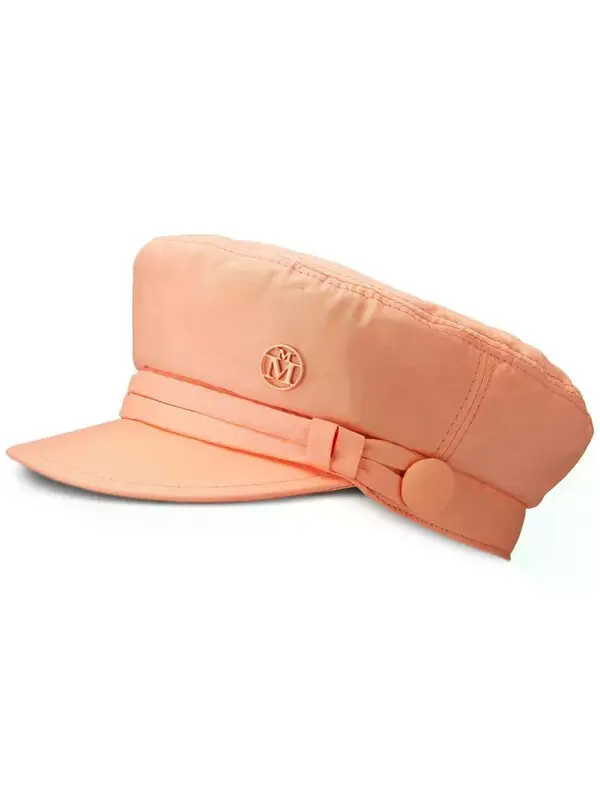 MAISON MICHEL Cotton Sailor Cap - Orange