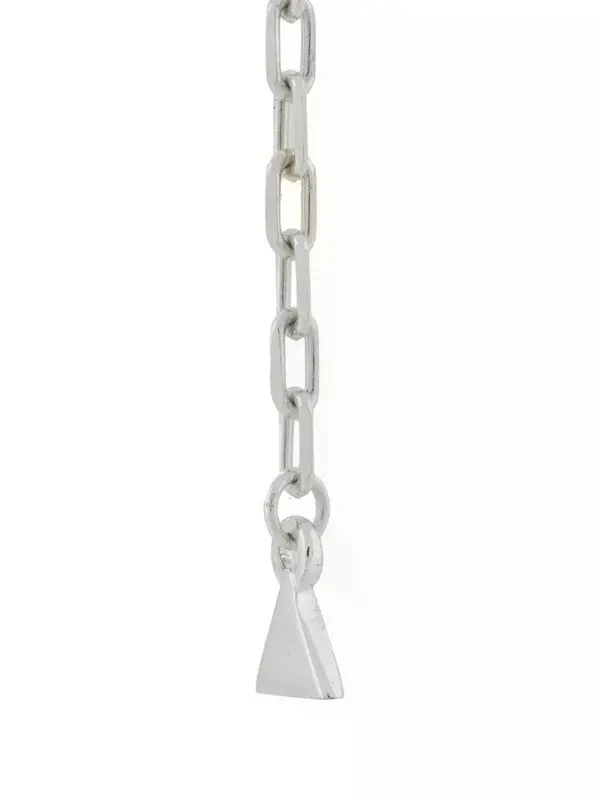 COUP DE COEUR Sterling Chain Hoop Earrings