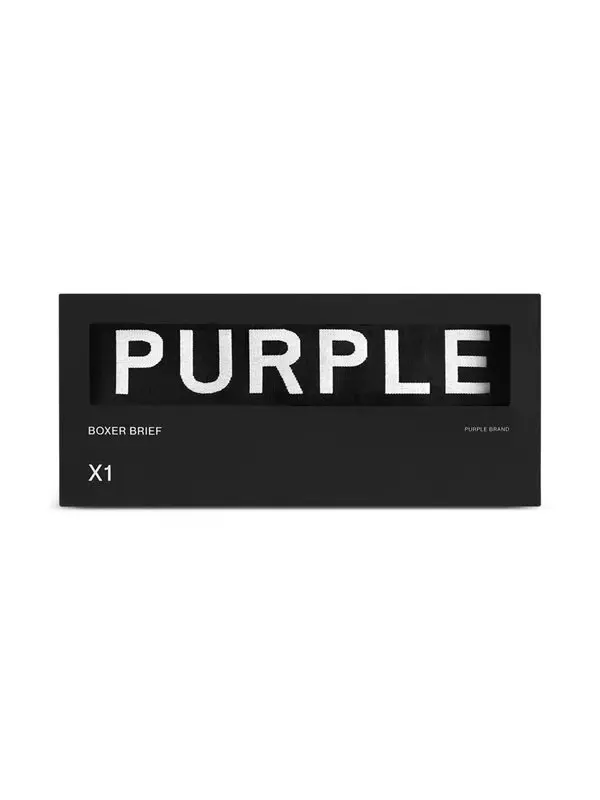 PURPLE BRAND Logo-print Boxer Briefs - Black