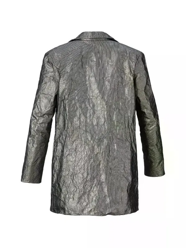 ALMAZ Lamé-effect Open-front Coat