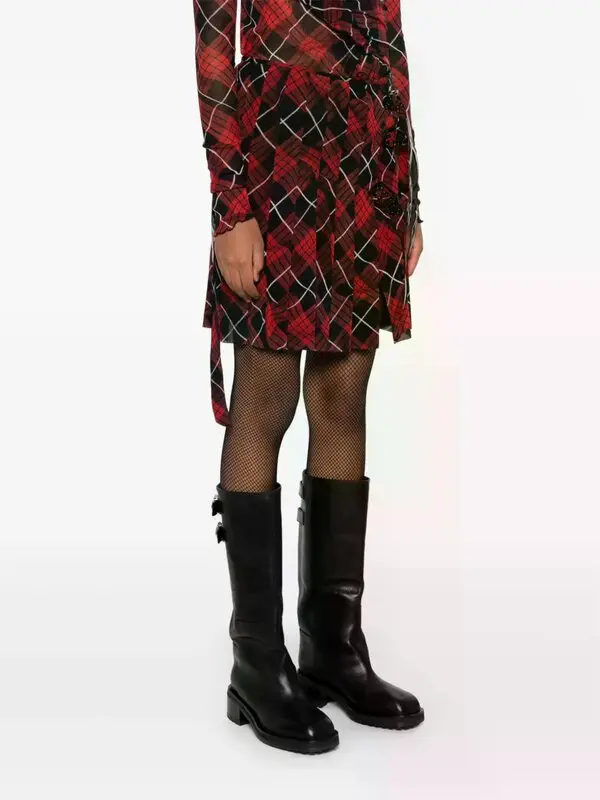 JEAN PAUL GAULTIER Plaid Check Mini Skirt