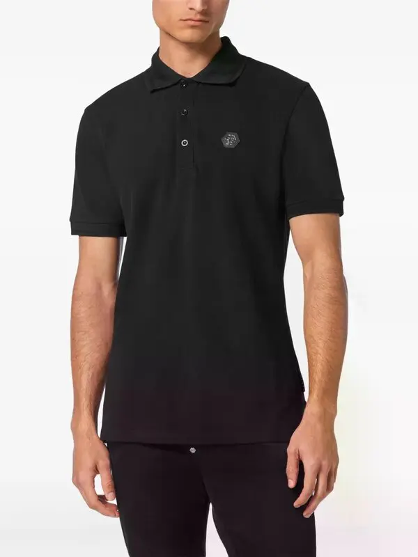 Philipp Plein Logo-patch Cotton Polo Shirt