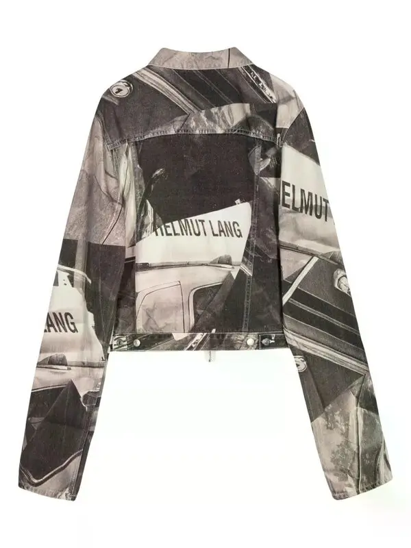 Helmut Lang Car Print Denim Shirt Jacket