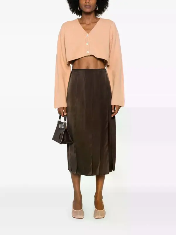 Marni Logo-embroidered Cropped Virgin Wool Cardigan