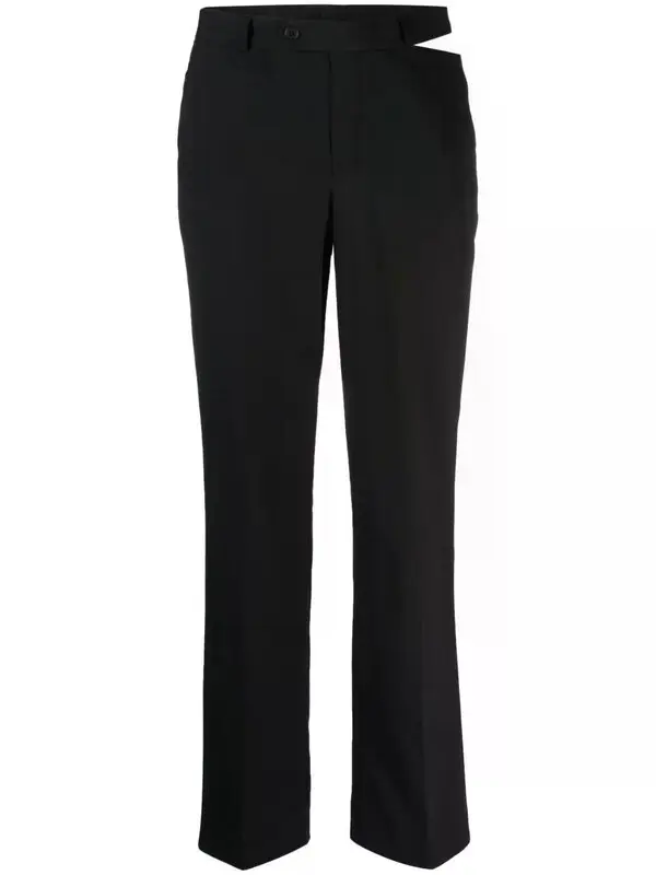 BETTTER Better Straight-leg Wool Trousers With Cut-out Detailing