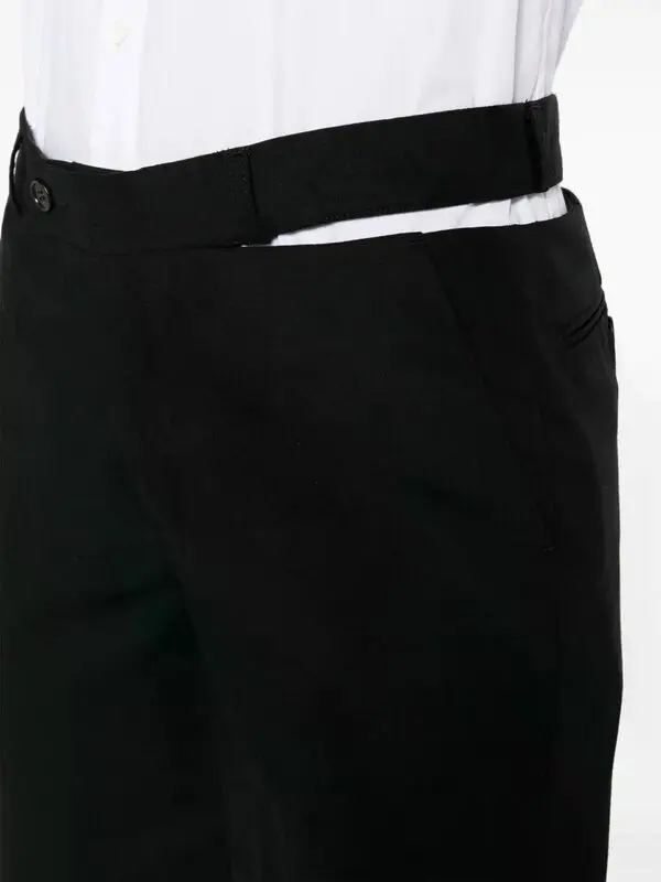 BETTTER Better Straight-leg Wool Trousers With Cut-out Detailing