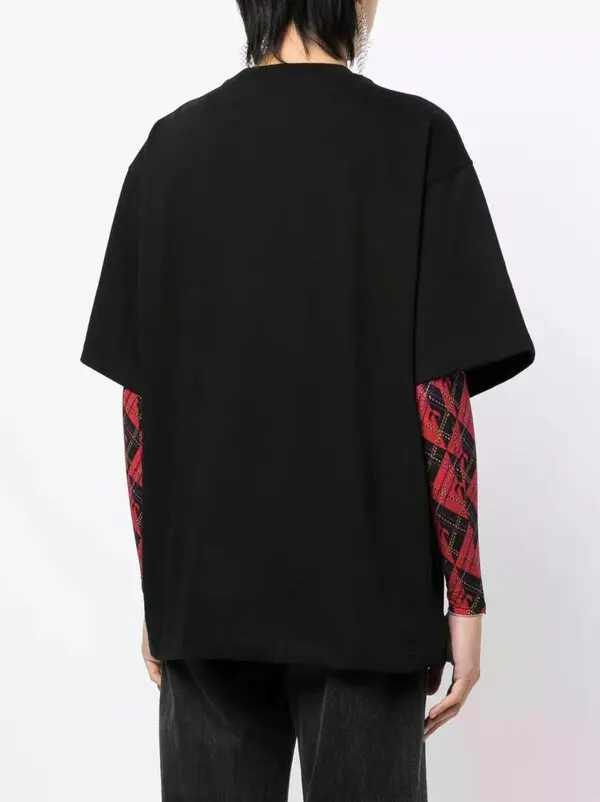 We11Done Cotton Logo Print T-shirt - Black