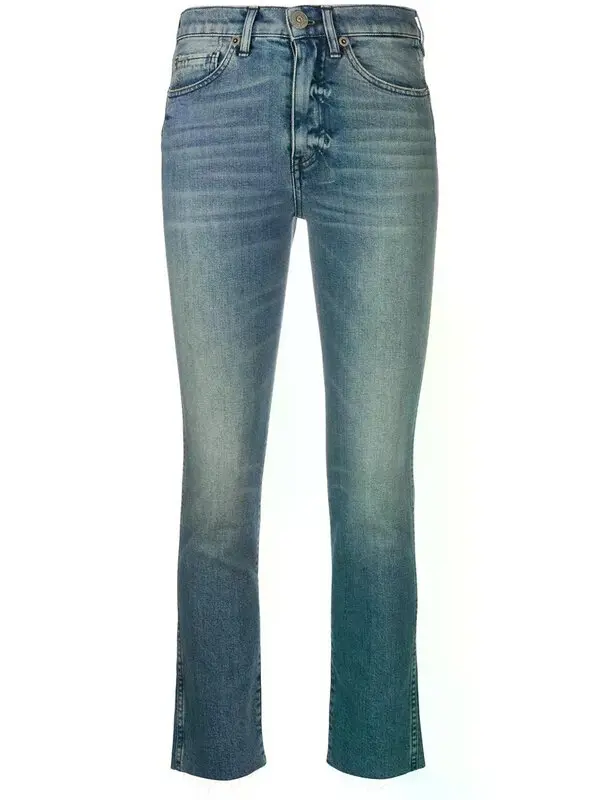3x1 Stonewashed Skinny Jeans - Blue