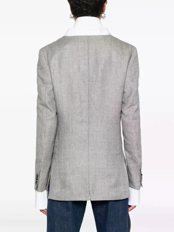 BETTTER X Zegna Collarless V-neck Blazer