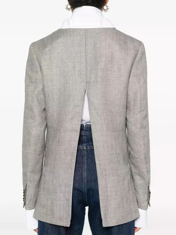 BETTTER X Zegna Collarless V-neck Blazer
