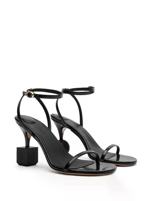 Jacquemus 90mm Les Bisou Sandals - Black