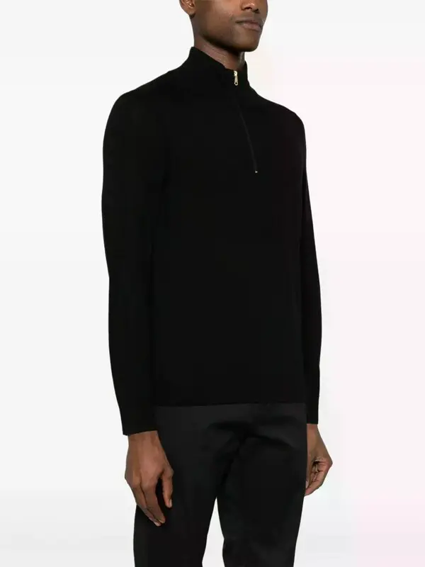 Paul Smith Merino Wool Quarter Zip Pullover