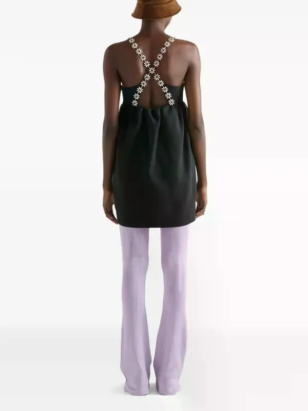 Prada Embroidered Mini Dress