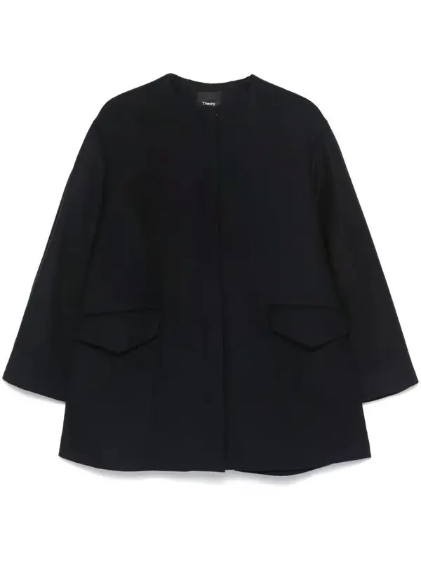 Theory Melton Cape - Blue