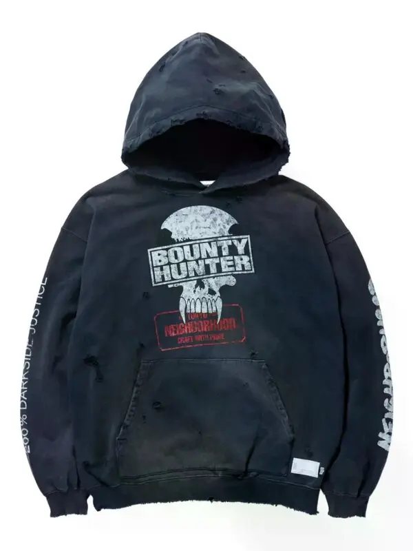 NEIGHBORHOOD X Bounty Hunter Graphic-print Hoodie - Black