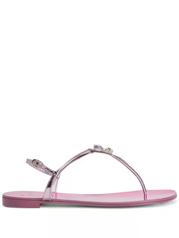 GIUSEPPE ZANOTTI Alphonsine Thong Sandals - Pink