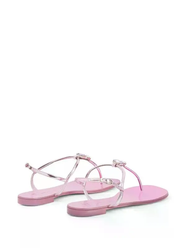 GIUSEPPE ZANOTTI Alphonsine Thong Sandals - Pink