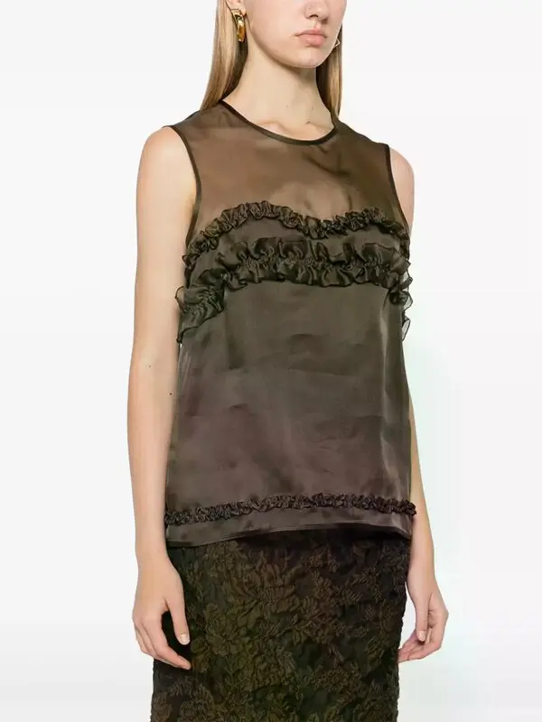 Cecilie Bahnsen Orietta Silk Organza Blouse