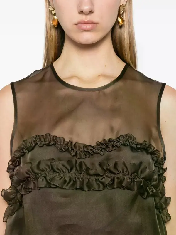 Cecilie Bahnsen Orietta Silk Organza Blouse