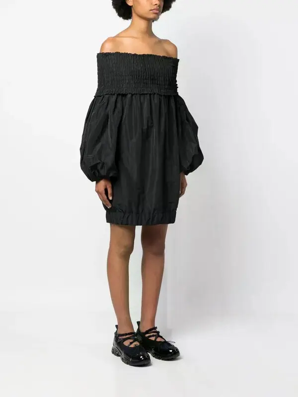 PATOU Off-shoulder Puff-sleeve Dress