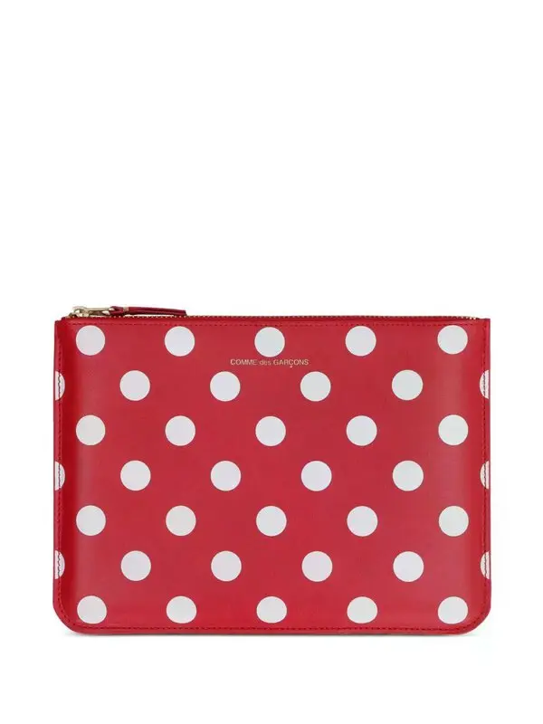 Comme Des Garçons Polka Dot Print Wallet