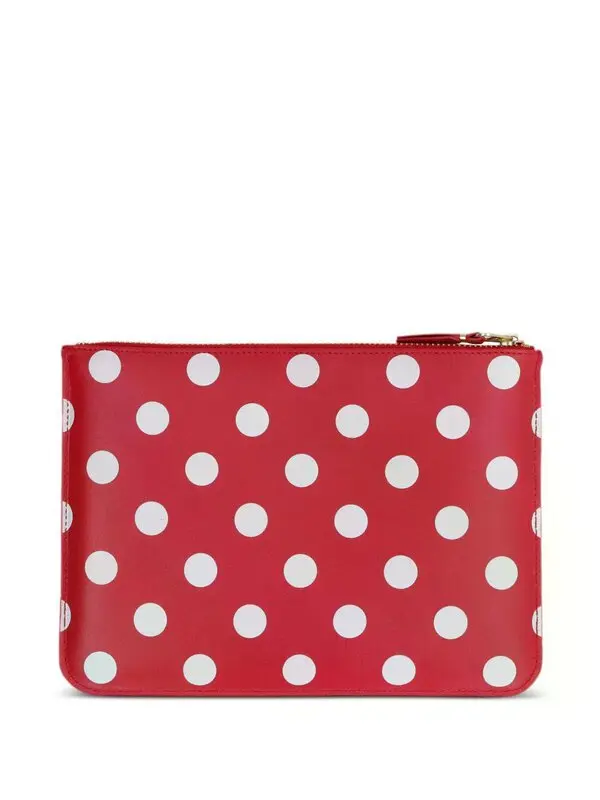 Comme Des Garçons Polka Dot Print Wallet