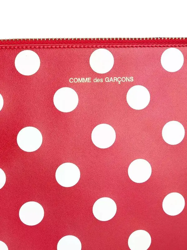 Comme Des Garçons Polka Dot Print Wallet