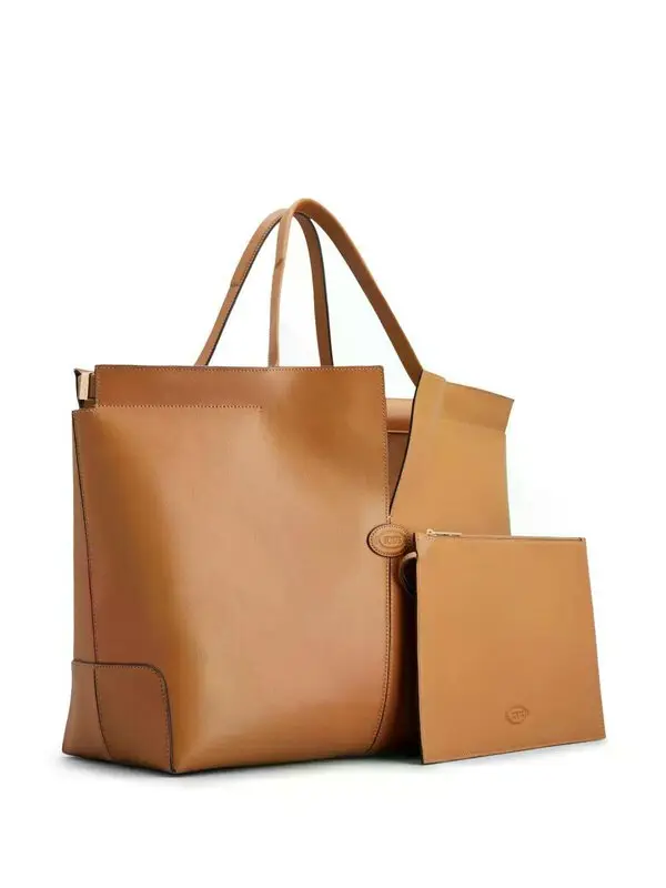 TOD'S Medium Leather Tote Bag - Brown