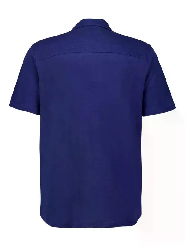 Majestic Filatures Short-sleeve Button-up Shirt - Blue