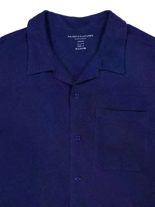 Majestic Filatures Short-sleeve Button-up Shirt - Blue