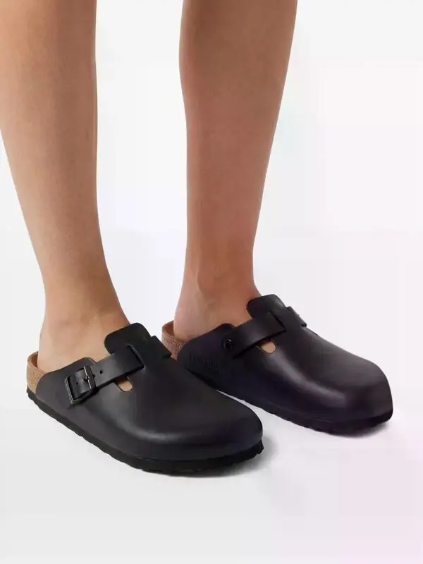 BIRKENSTOCK Boston Buckle-embellished Clogs - Black