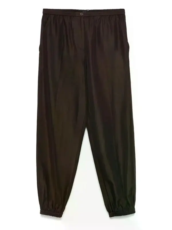 JOSEPH Button-fastening Elasticated Ankle Trousers