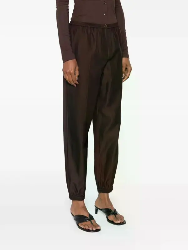 JOSEPH Button-fastening Elasticated Ankle Trousers