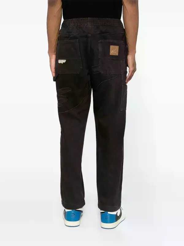 AAPE BY *A BATHING APE Logo Patch Straight-leg Denim Trousers
