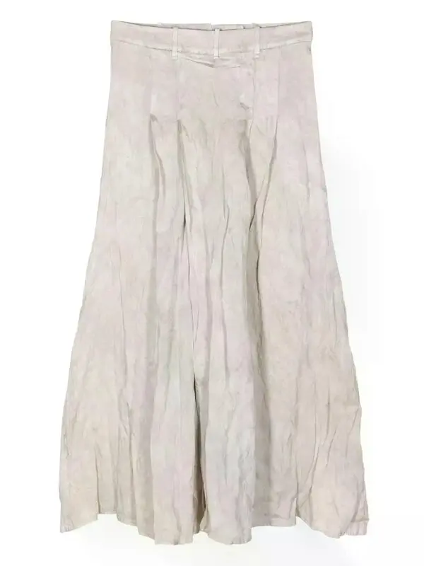 Masnada Layered Pleated Midi Skirt