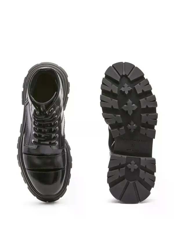 Alexander McQueen Wander Cut-out Combat Boots