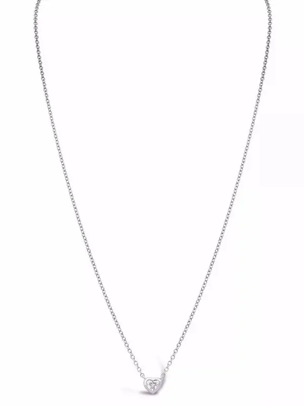 PRAGNELL 18kt White Gold Heart Cut Diamond Necklace