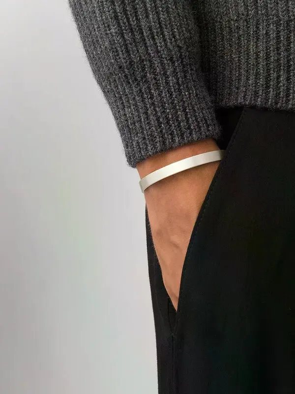 Le Gramme 21 Grams Ribbon Bracelet In Sterling