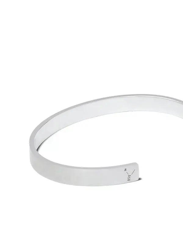 Le Gramme 21 Grams Ribbon Bracelet In Sterling