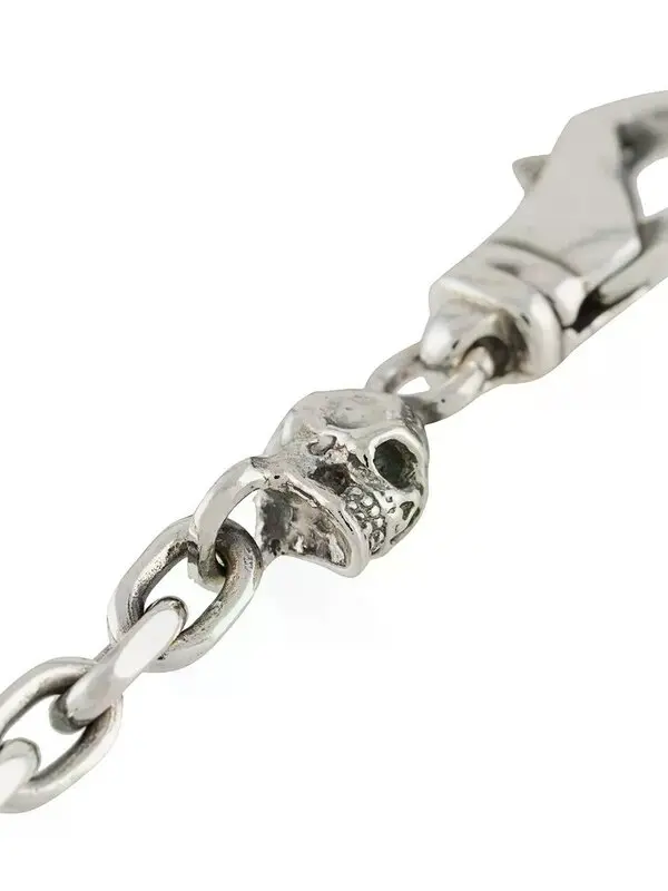 Emanuele Bicocchi Skull-charm Chain Bracelet - Silver