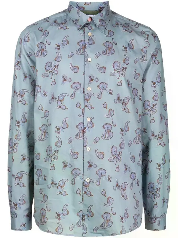 Paul Smith Paisley-print Cotton Shirt