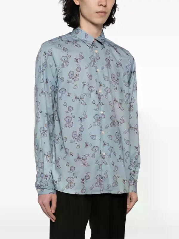Paul Smith Paisley-print Cotton Shirt