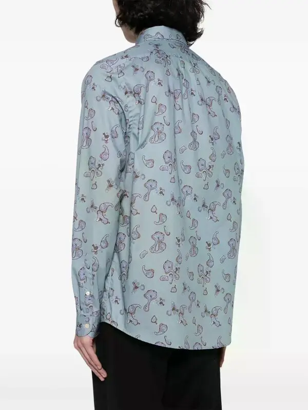 Paul Smith Paisley-print Cotton Shirt