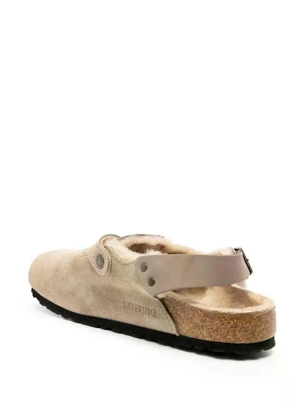 BIRKENSTOCK Boston Suede Shearling Lined Clogs
